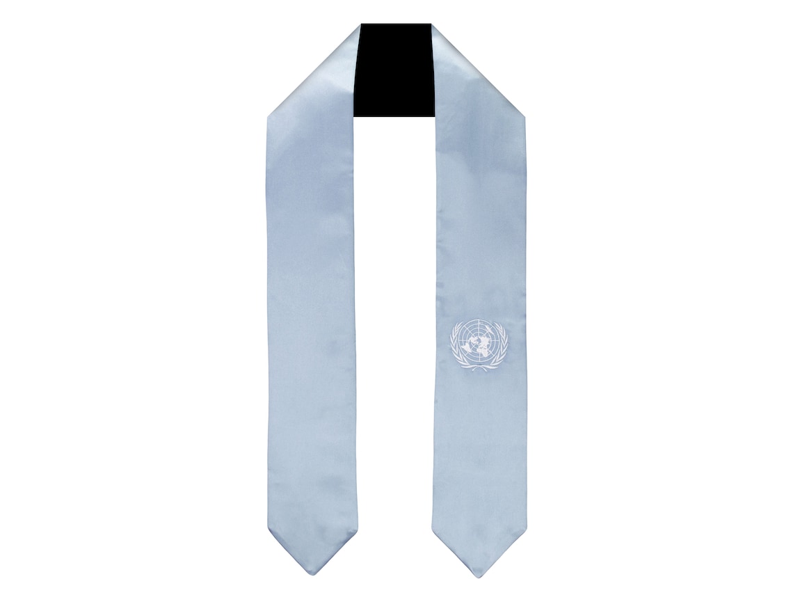 United Nations Flag Graduation Sash/stole International Study Abroad ...