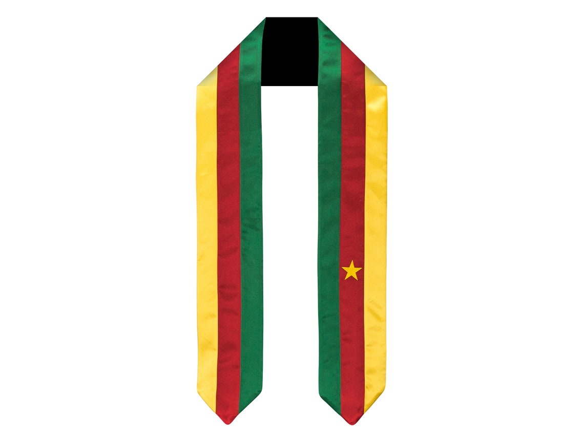 Cameroon Flag Graduation Sash/stole International Study Abroad Adult ...