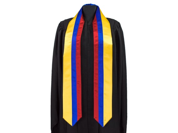 Colombia Flag Graduation Sash/stole International Study Abroad - Etsy