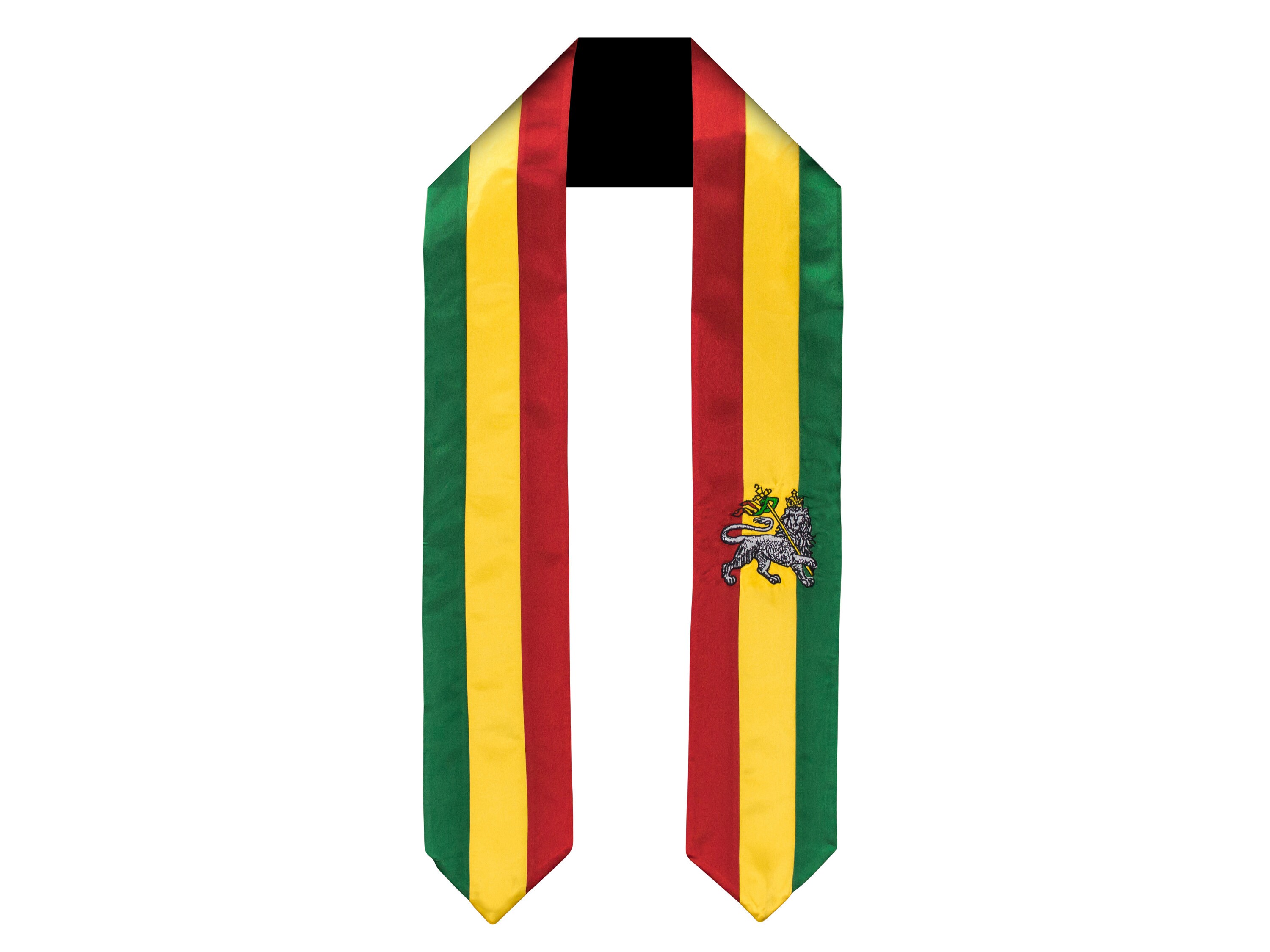 Ethiopia Rastafari Lion Flag Graduation Sash/stole - Etsy Singapore