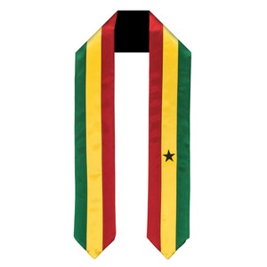 Ghana Flag Graduation Sash/stole International Study Abroad Adult ...