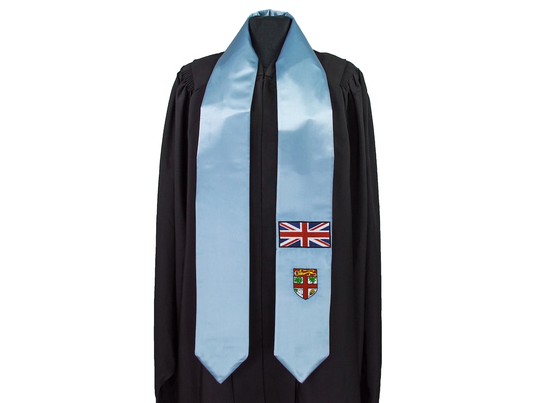 Fiji Flag Graduation Sash/stole International Study Abroad Adult Unisex ...
