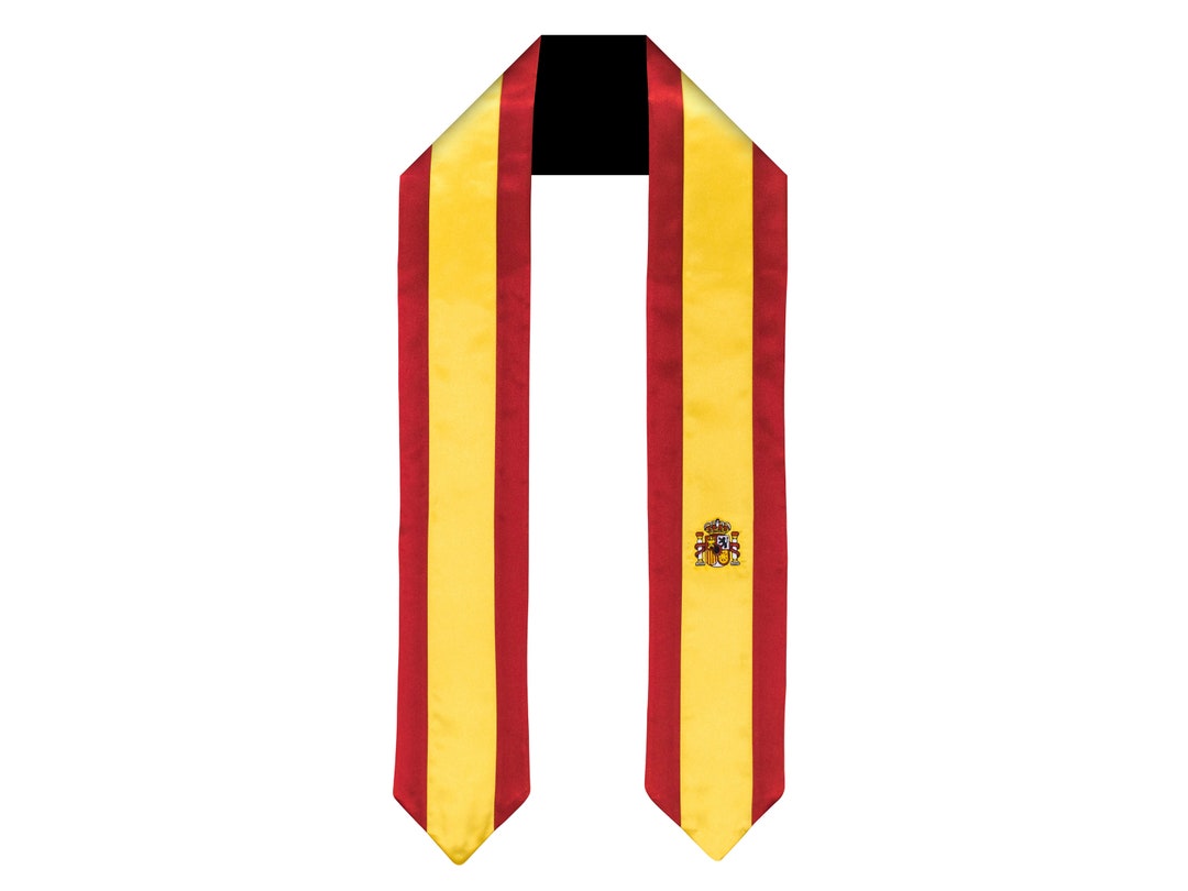 Spain Flag Graduation Sash/stole International Study Abroad Adult ...