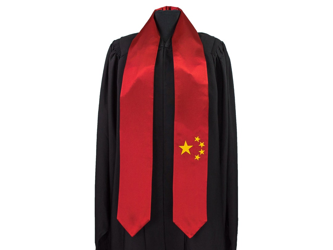 China Flag Graduation Sash/stole International Study Abroad Adult ...
