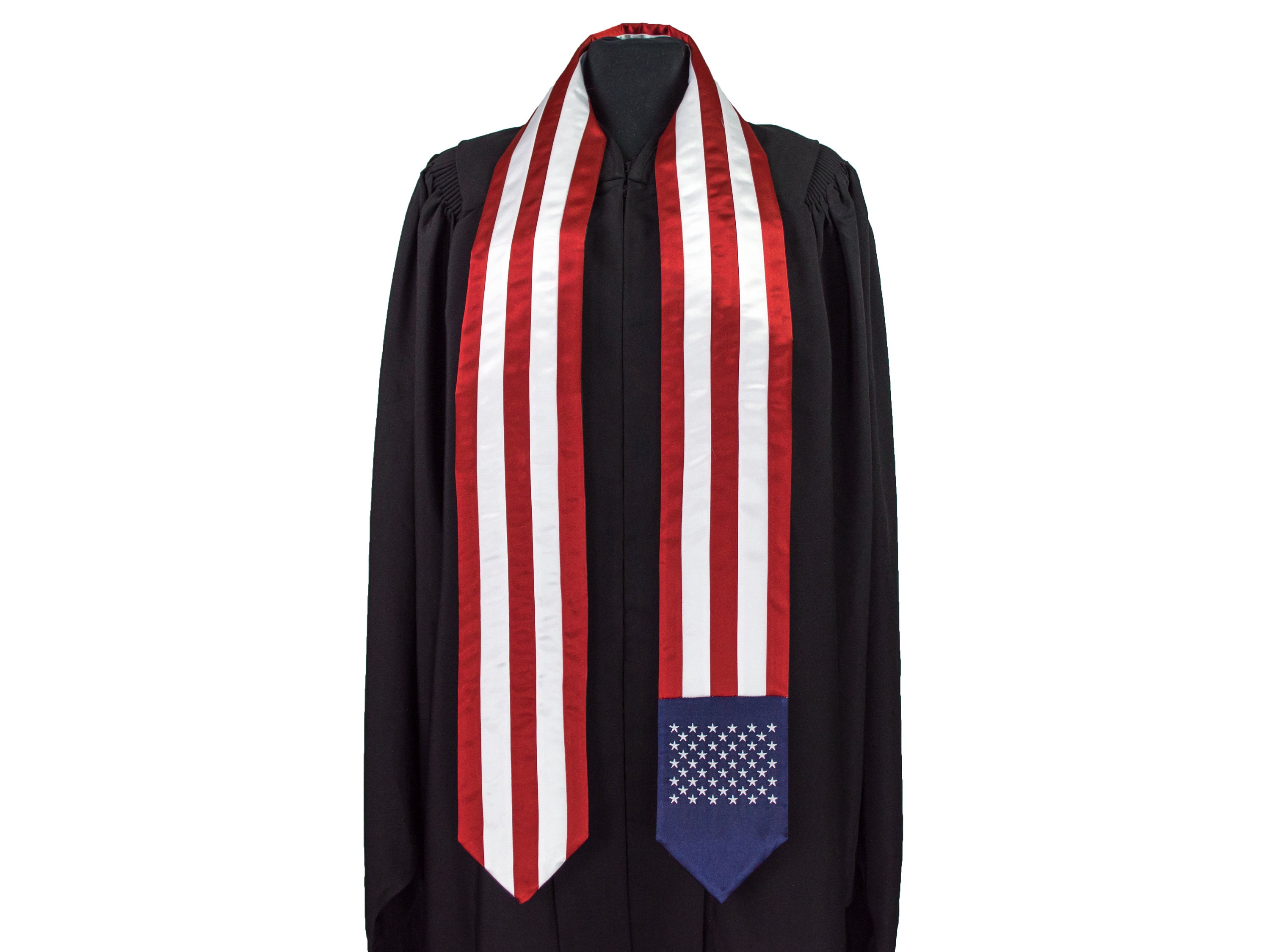USA United States Flag Graduation Sash/stole International Study Abroad ...