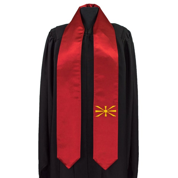 Class President Stole CLERKMANS Graduation Stole - Satin V-Neck Honor ...