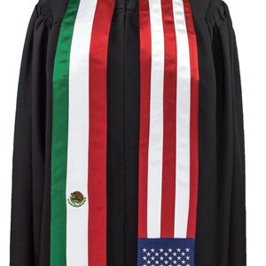 Mexico Flag Graduation Sash/stole International Study Abroad Adult ...