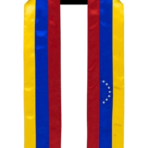 Venezuela (7 STAR) Flag Graduation Sash/stole International Study ...