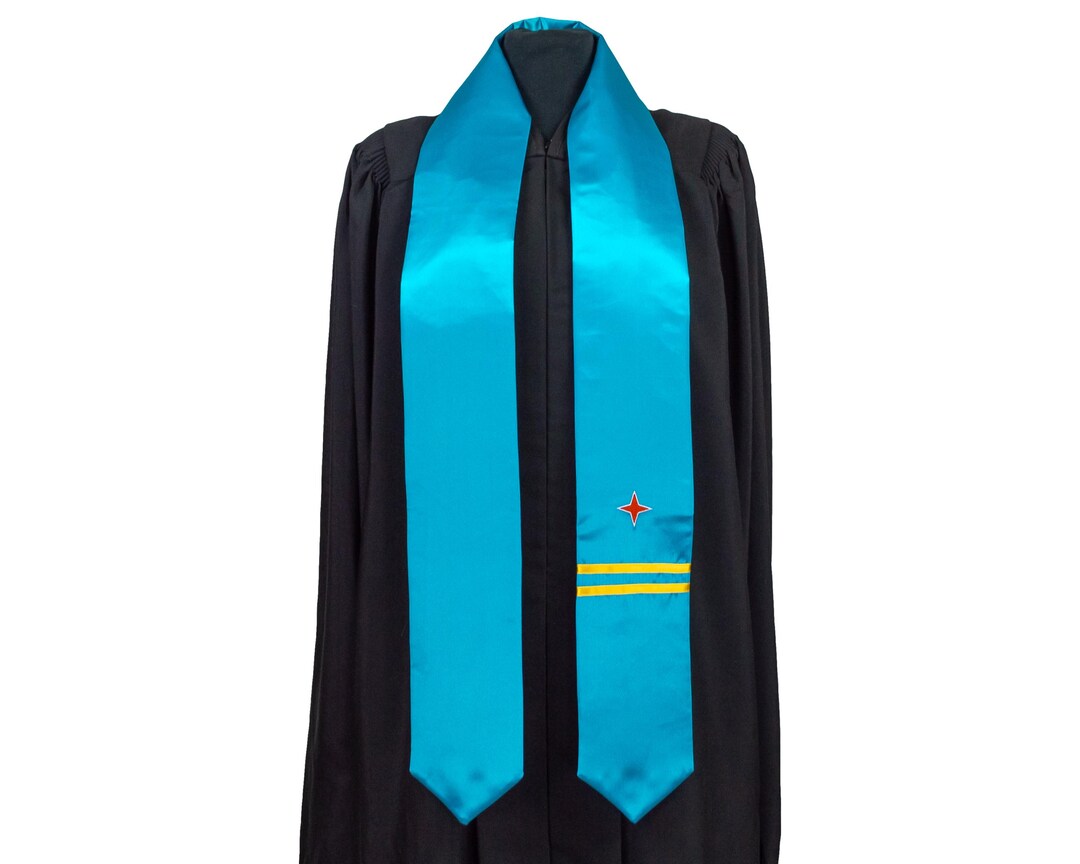 Aruba Flag Graduation Sash/stole International Study Abroad Adult ...