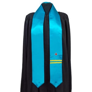 Aruba Flag Graduation Sash/stole International Study Abroad Adult ...