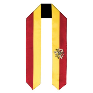 Sicily Flag Graduation Sash/stole International Study Abroad Adult ...