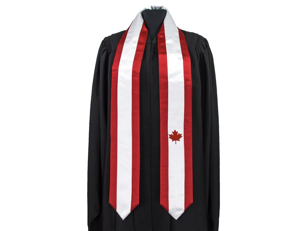 Canada Flag Graduation Sash/stole International Study Abroad Adult ...