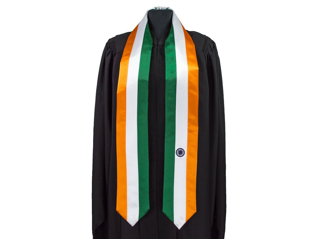 India Flag Graduation Sash/stole International Study Abroad Adult ...