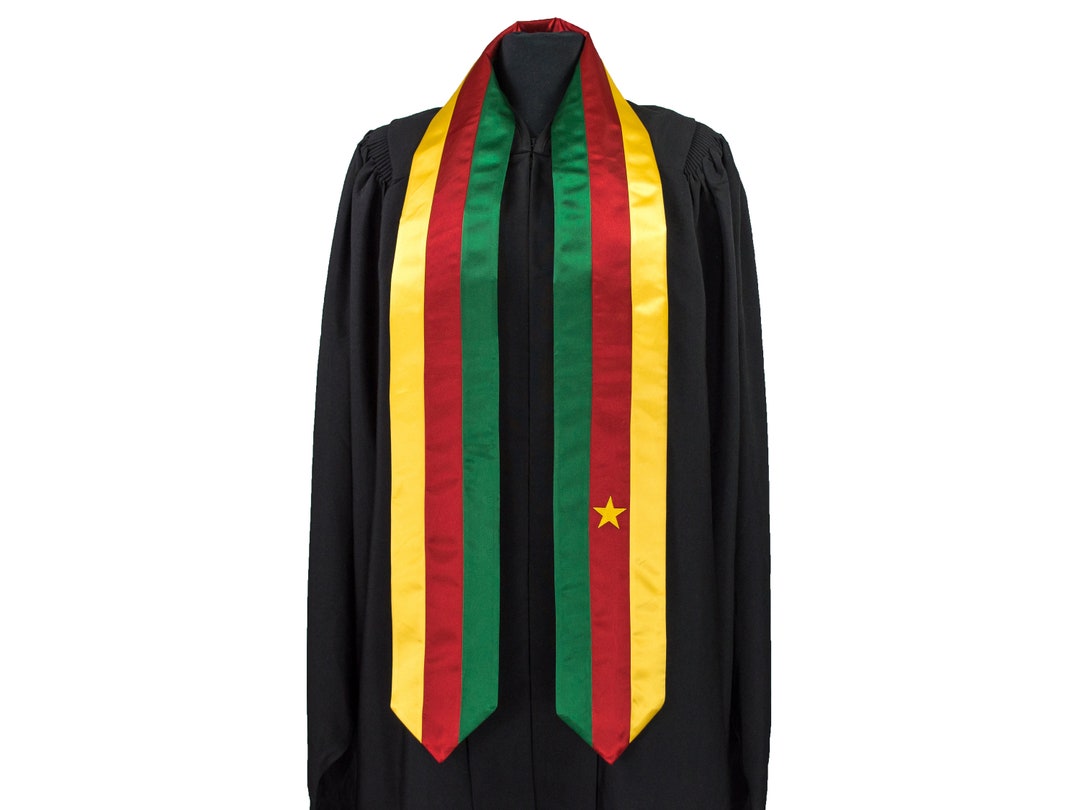 Cameroon Flag Graduation Sash/stole International Study Abroad Adult ...
