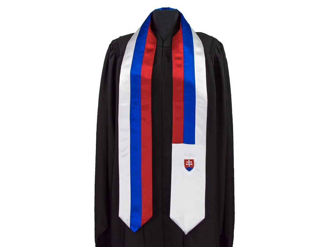 Slovakia Flag Graduation Sash/stole International Study Abroad Adult ...