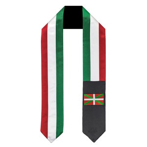 Basque Flag Graduation Sash/stole International Study Abroad Adult ...