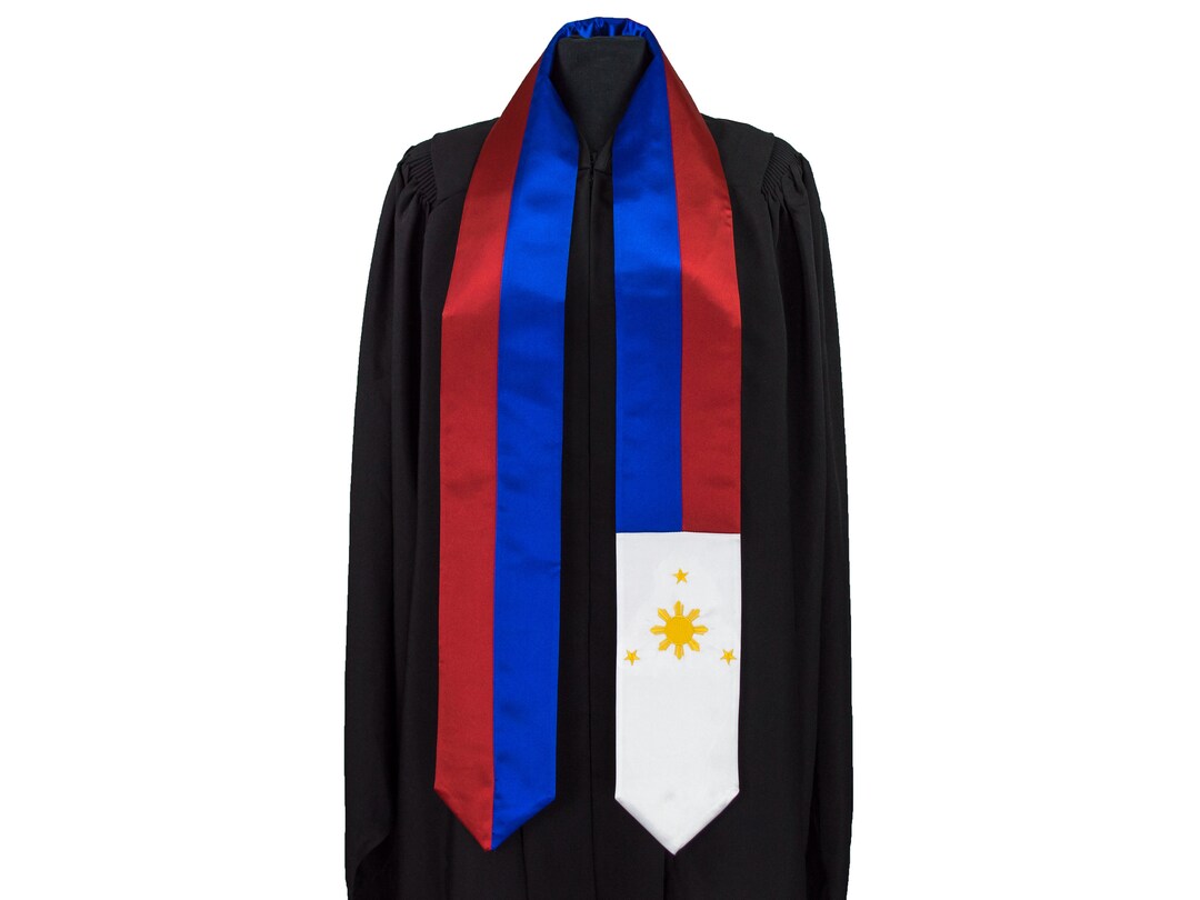 Philippines Flag Graduation Sash/stole International Study Abroad Adult ...