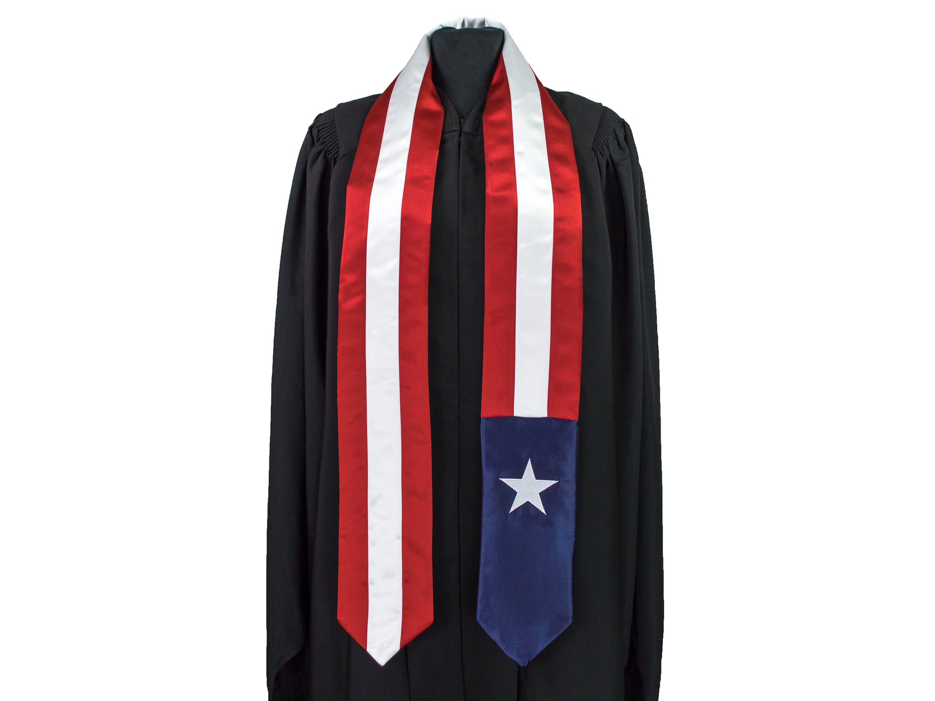 Puerto Rico Flag Graduation Sash/Stole International Study | Etsy