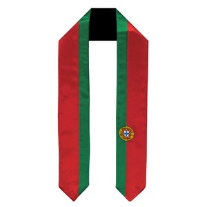 Portugal Flag Graduation Sash/stole International Study Abroad Adult ...