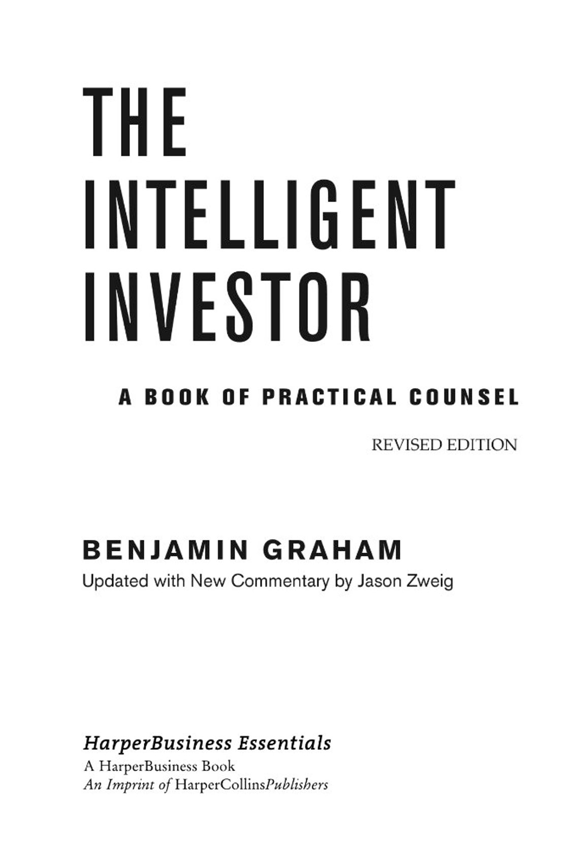 The Intelligent Investor: the Definitive Book on Value Investing (epub ...