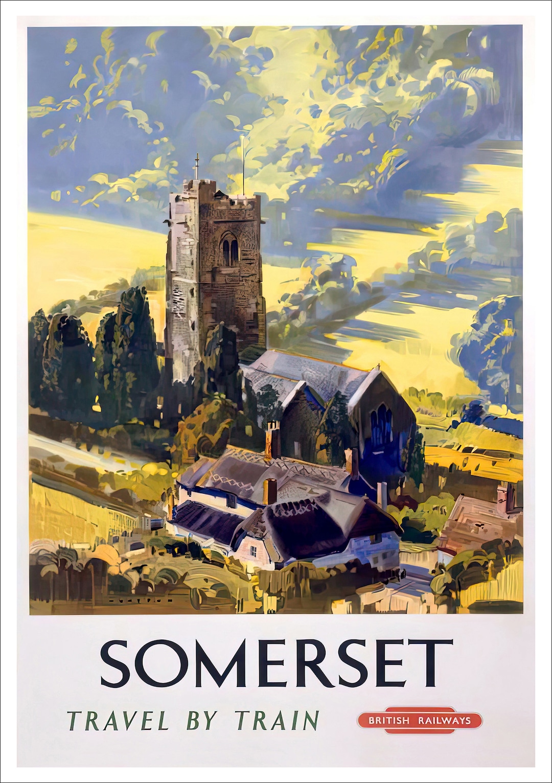 SOMERSET C Vintage Railway Poster / Fine Art Print - Etsy UK