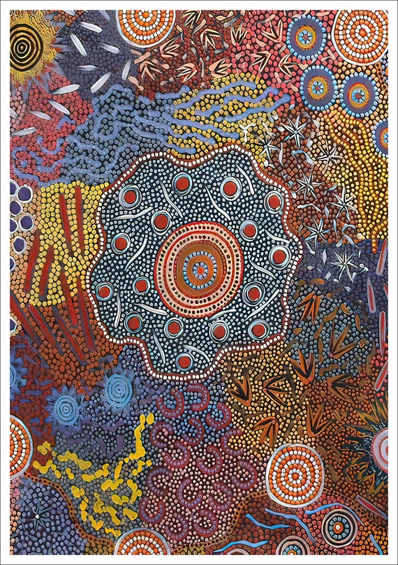 ABORIGINAL ART PRINT Gallery Poster Aboriginal Design 37 - Etsy