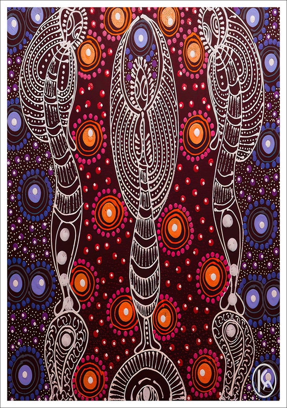 ABORIGINAL ART PRINT Gallery Poster Aboriginal Design 16 - Etsy
