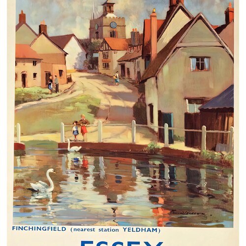 RIPON Vintage Railway Poster Fine Art Poster - Etsy