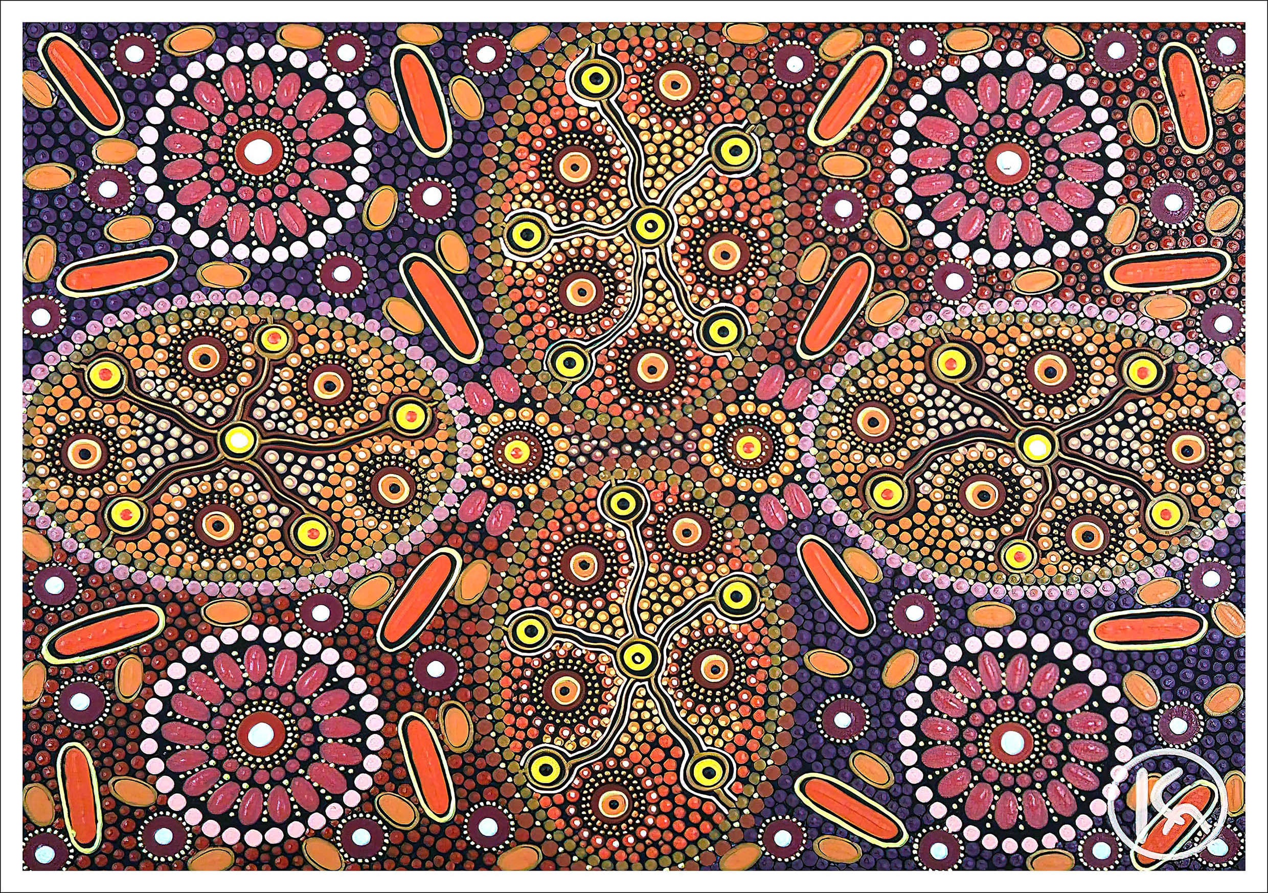 ABORIGINAL ART PRINT Gallery Poster Aboriginal Design 48 - Etsy UK