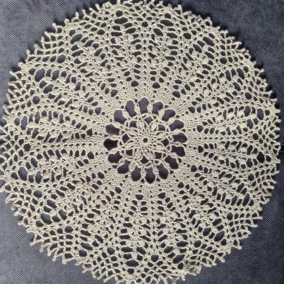 Gothic Rosette Centerpiece Rustic Doily Handmade Doily - Etsy
