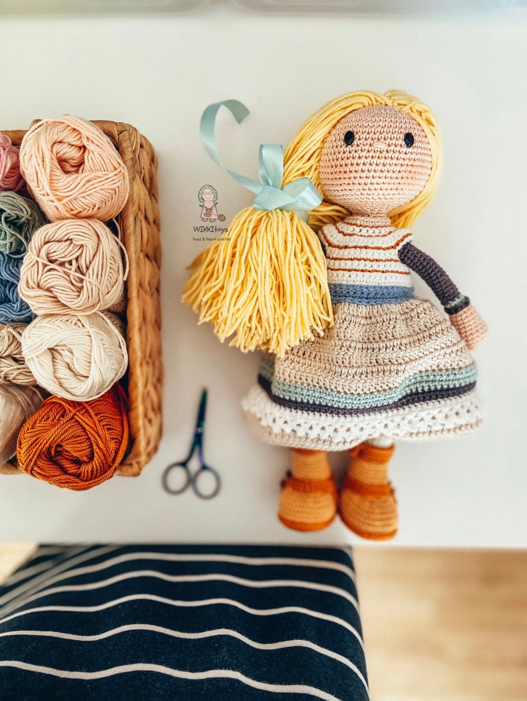 FREYA Amigurumi Crochet Doll Tilda Handmade Luxury | Etsy