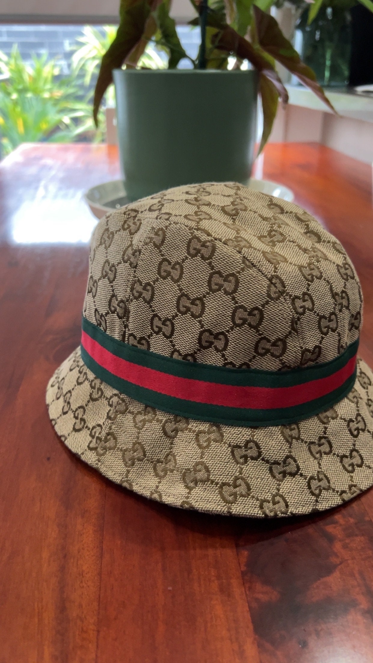 Gucci Y2K 2000s Monogram Bucket Hat - Etsy