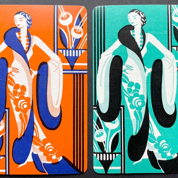 Art Deco Playing Cards - Etsy