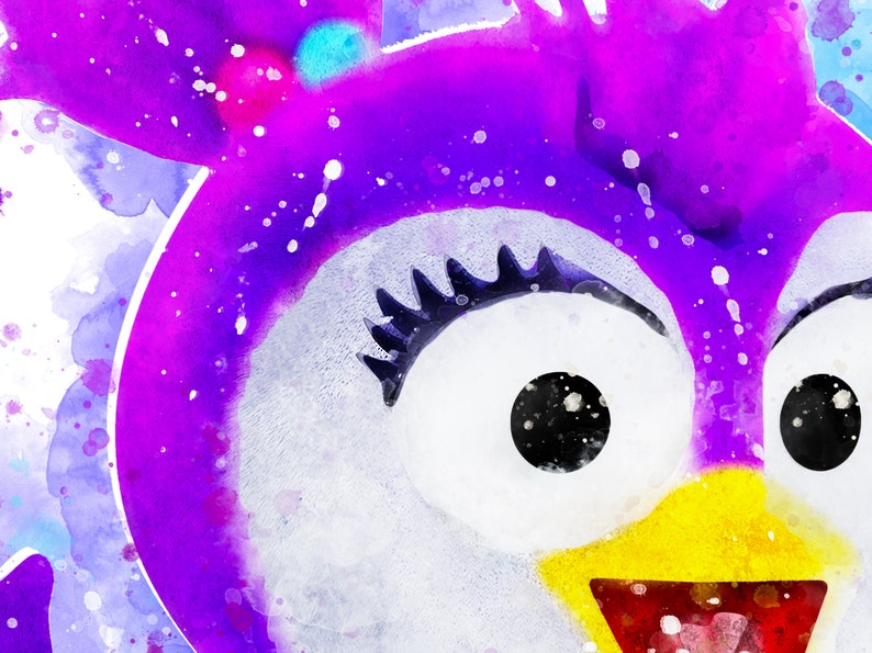 Muppet babies 2018 print Summer Penguin digital poster Kids | Etsy