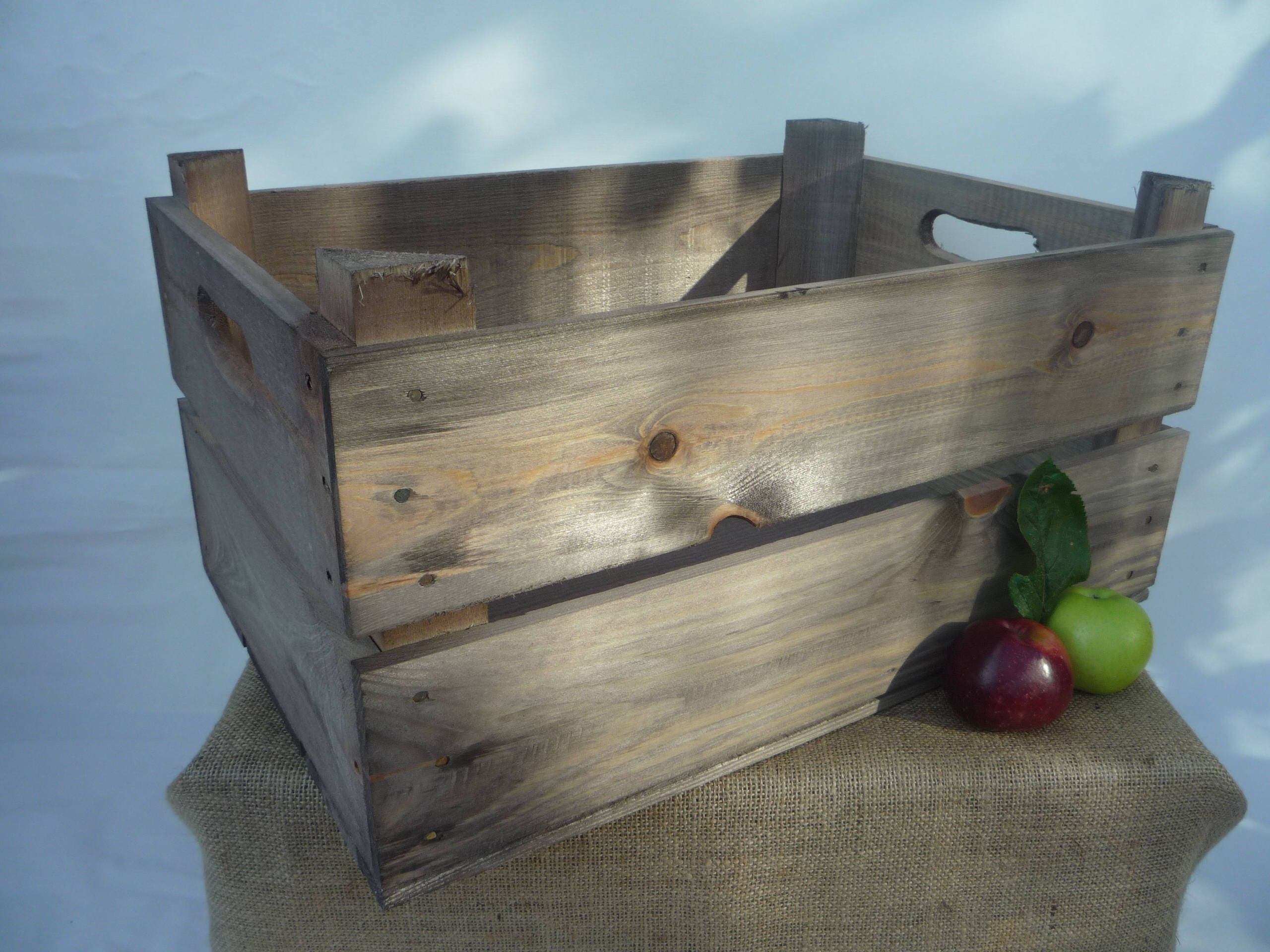 Vintage Style Apple Crate Storage Boxes Wedding Crate - Etsy UK