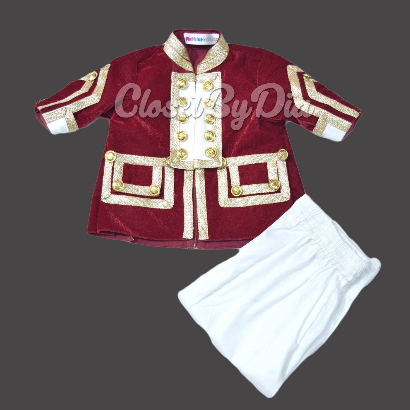ROYAL Maroon Prince King Outfit Prince Charming Baby and - Etsy