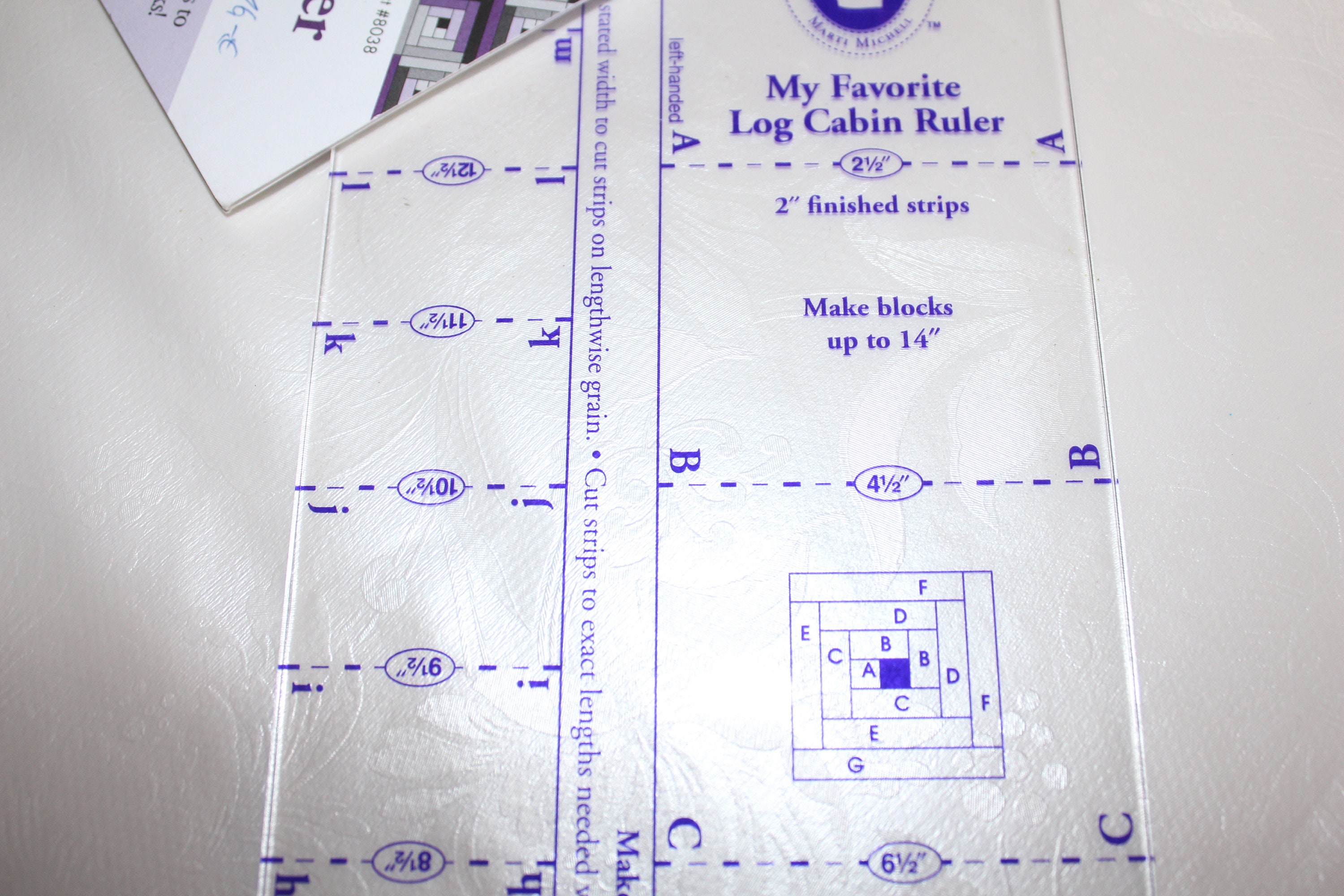 Marti Michell Log Cabin Line Ruler - Etsy