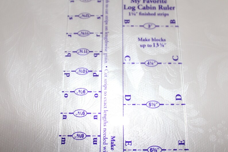 Marti Michell Log Cabin Line Ruler - Etsy