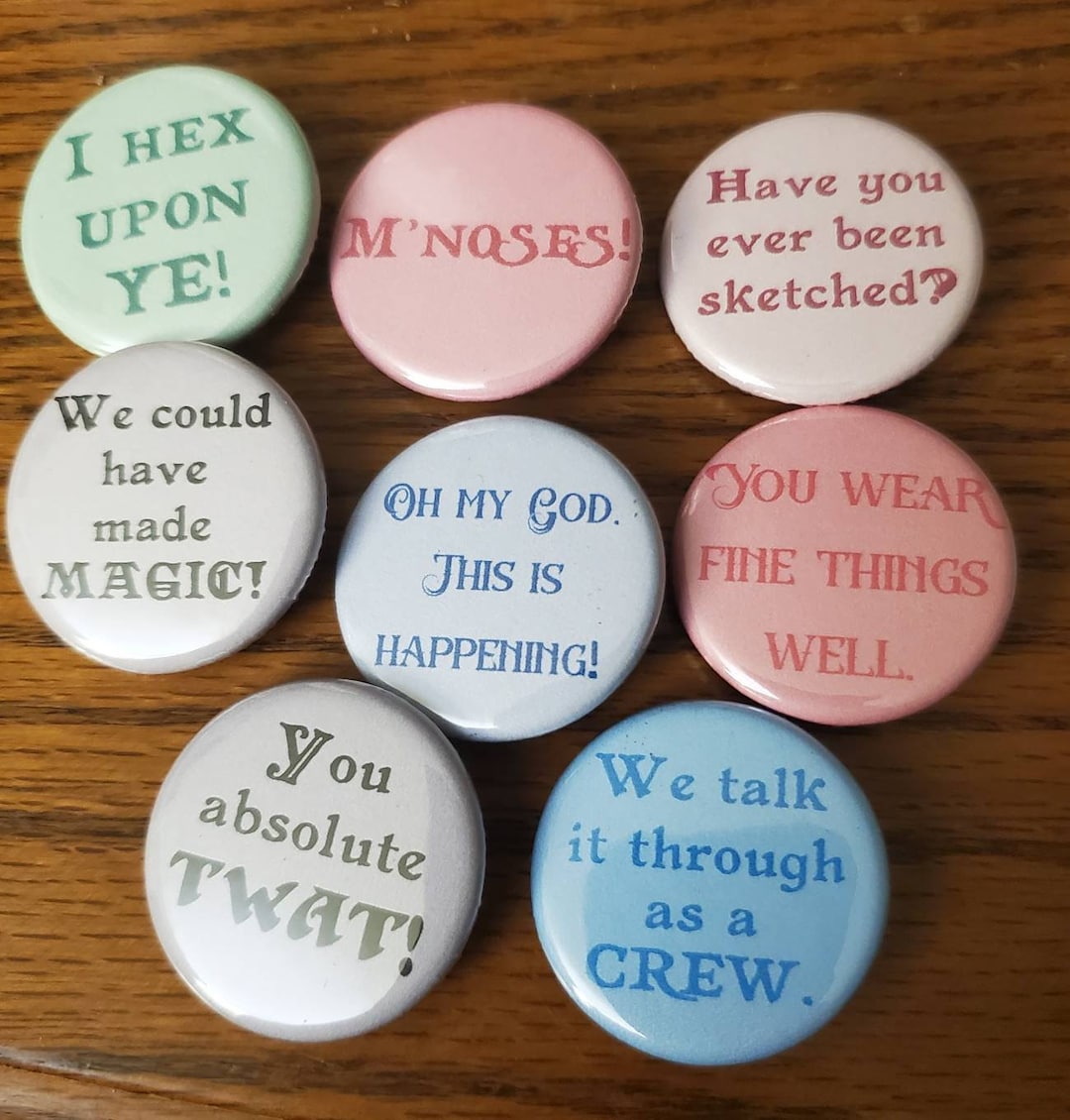 OFMD 1.25" Quote Badges SET #1 (pinback Buttons) Set of 8 - Etsy
