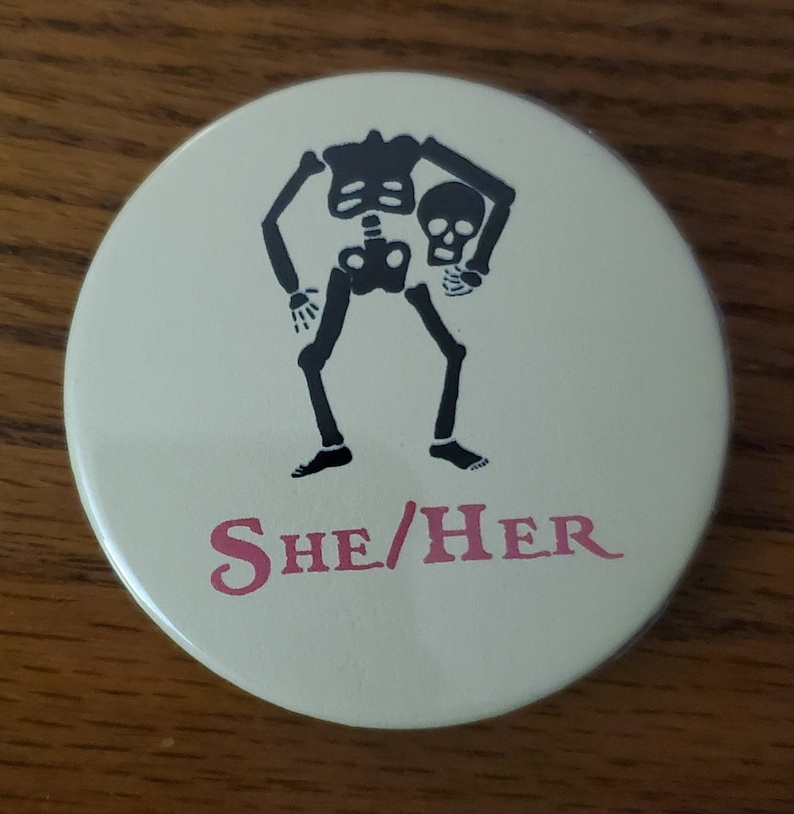 OFMD Flag Pronoun Badges (2.25" Pinback Button) Personalized! - Etsy