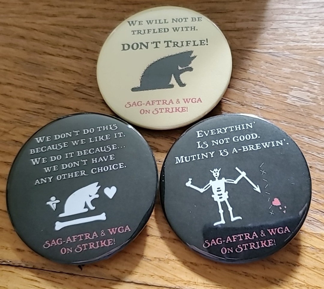 Ofmd WGA & SAG-AFTRA Support Badges 2.25 pinback - Etsy