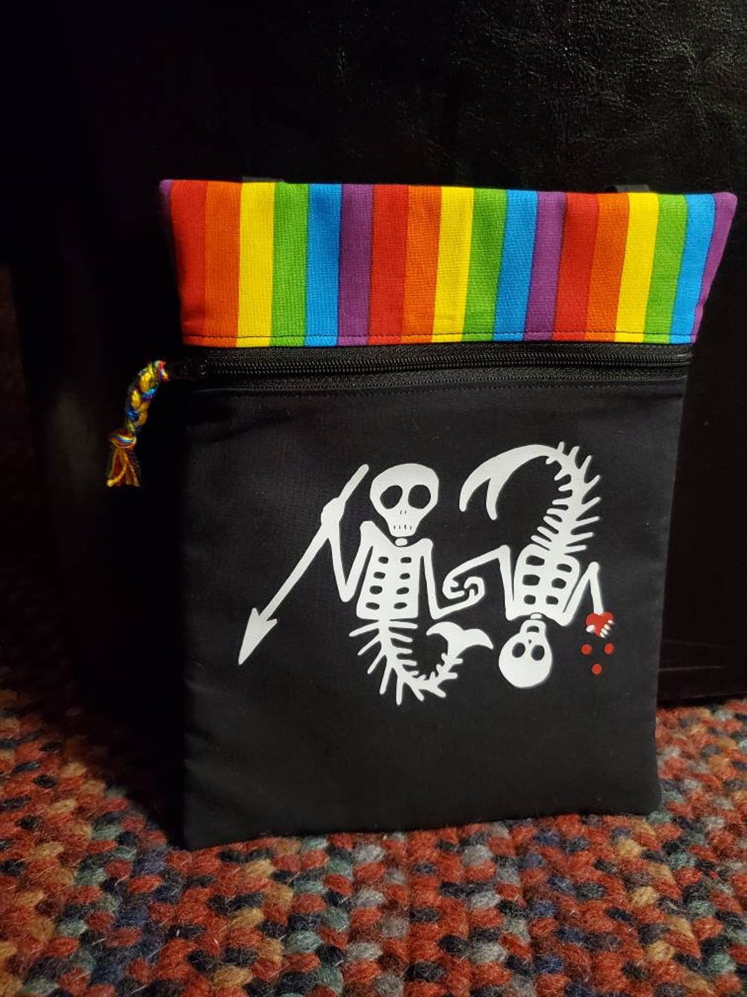 OFMD Inspired Season 2 Mermaid Skeleton Zipper Shoulder Bag With Pocket ...