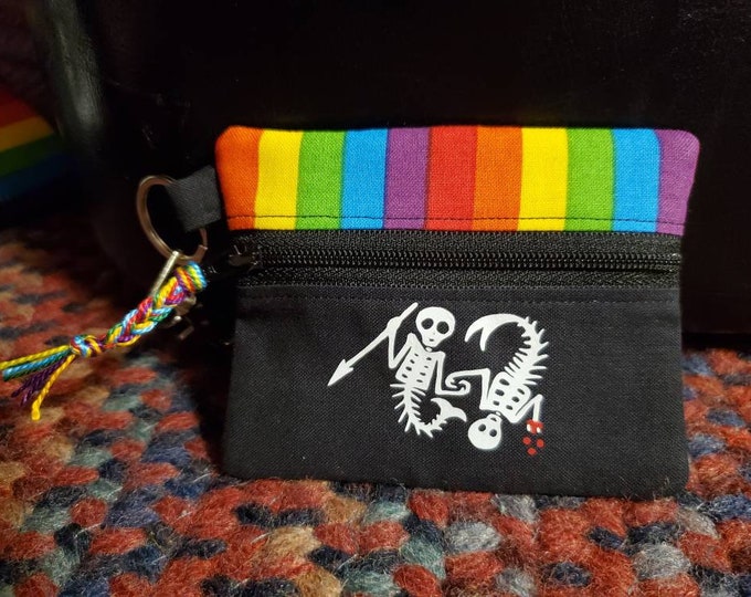 REDESIGNED OFMD Inspired Season 2 Mermaid Skeletons Flag Coin Purse ...
