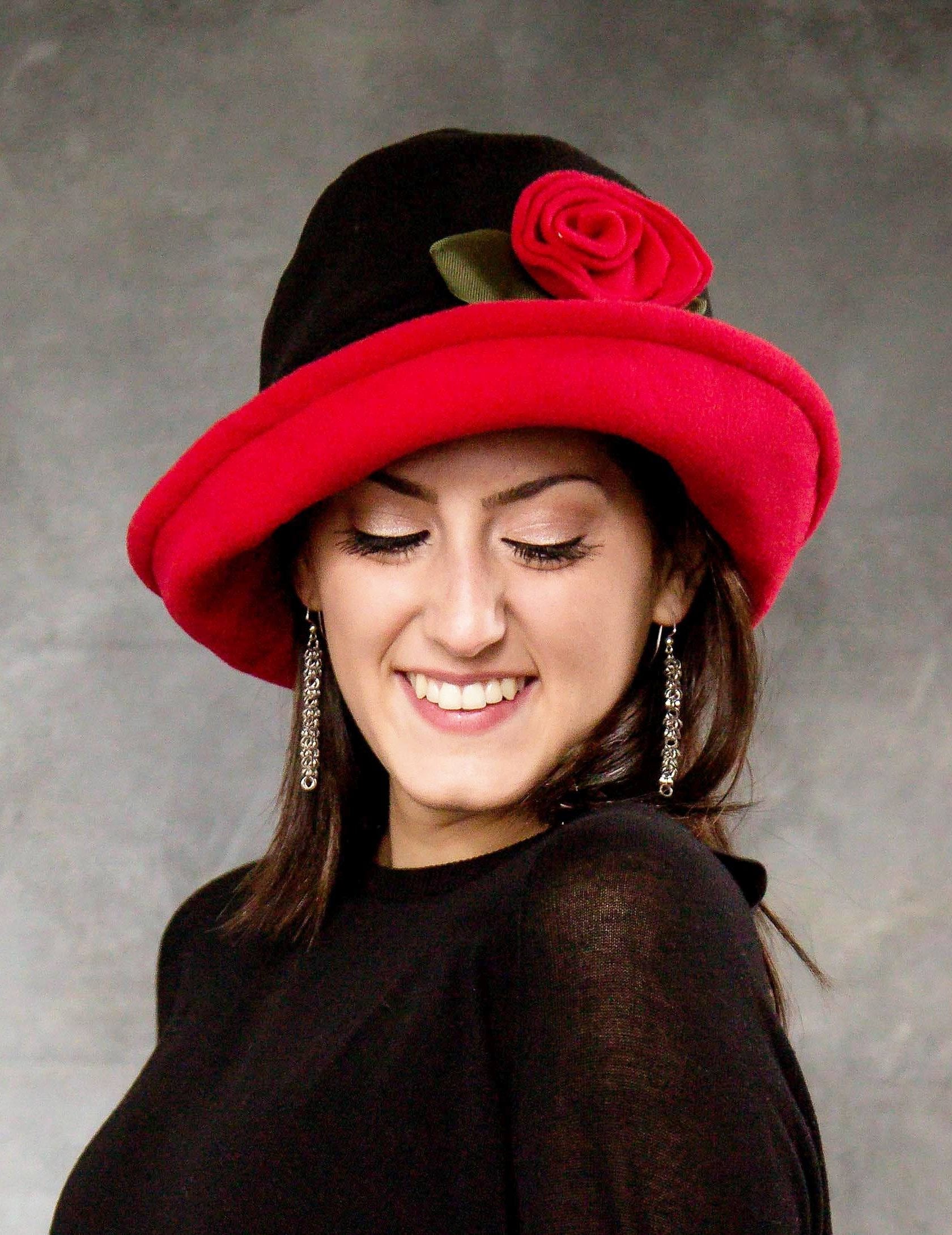 Foldable Fleece Brim Hat, That Flips Up - Etsy