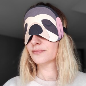 Sloth Sleep Mask for Her for Him Travel Eye Mask Christmas Gift Idea ...