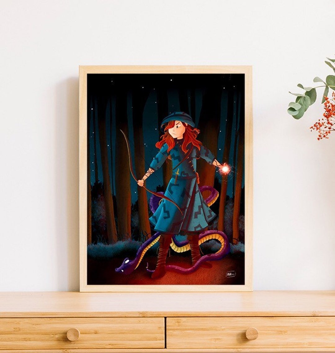 Red Fantasy, Sorcerer, Magician Art Print High Quality Print Sheet ...