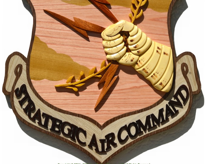STRATEGIC AIR COMMAND Wood Art Military Plaque - Etsy