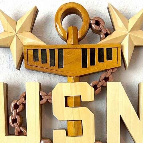 NAVY MASTER CHIEF Petty Officer Wood Art Mcpo - Etsy