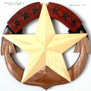 Navy COMMAND AT SEA Badge Wood Art - Etsy