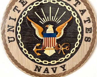 U.S. NAVY RESERVE Emblem Wood Art Plaque | Etsy